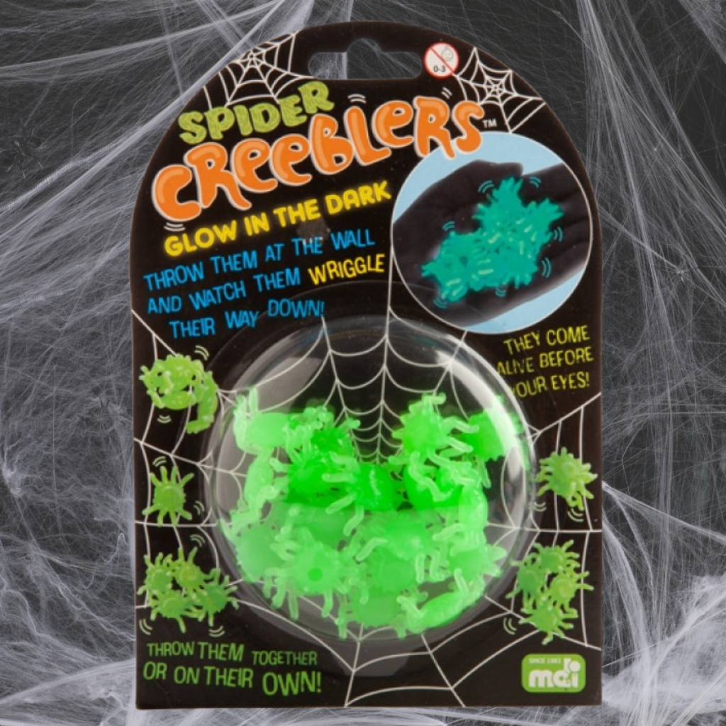 Glow In The Dark Spider Creeblers – Happy Emu